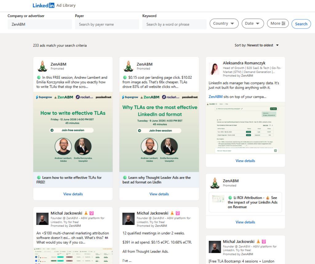 LinkedIn Ad Library API: How to Use It for Competitor Research | Zen ...
